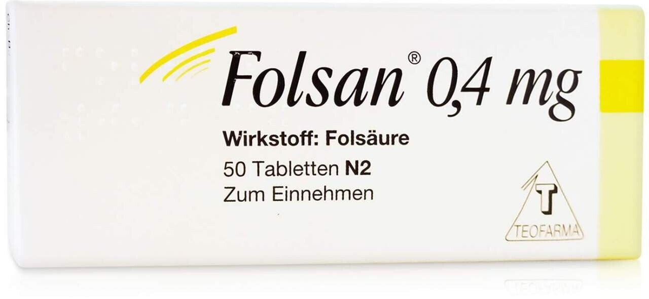 Folsan 0.4 mg Tabletten (50 Stk.) ab 5,92 € | Preisvergleich bei idealo.de