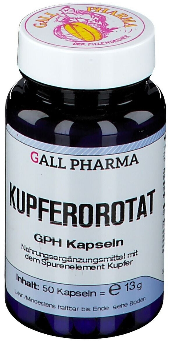 Hecht Pharma Kupferorotat Kapseln 50 Stk. ab 14,64 € | Preisvergleich ...