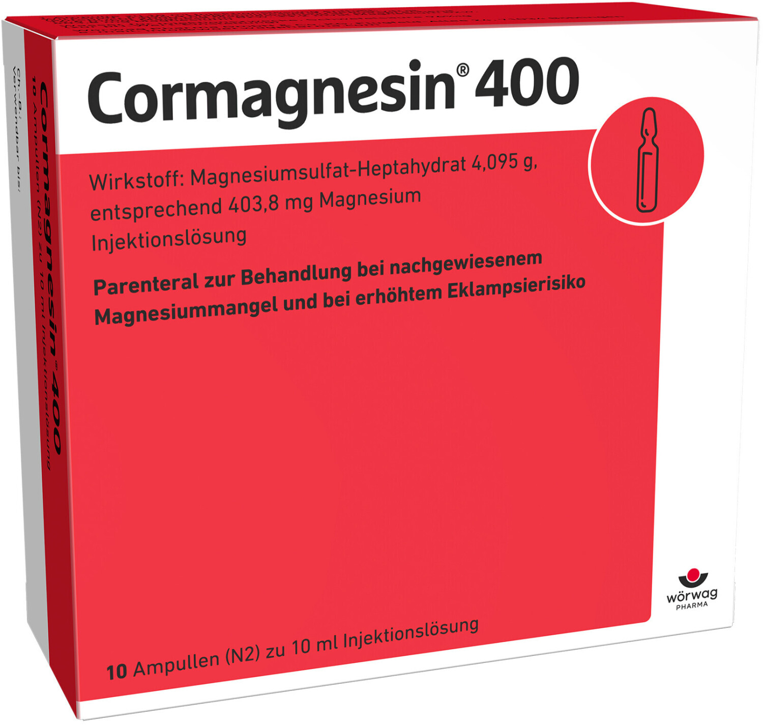 Cormagnesin 400 Ampullen (10 x 10 ml) ab 15,56 € | Preisvergleich bei ...