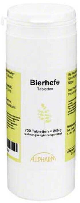 Allpharm Bierhefe Tabletten (250 g) ab 9,43 € | Preisvergleich bei ...