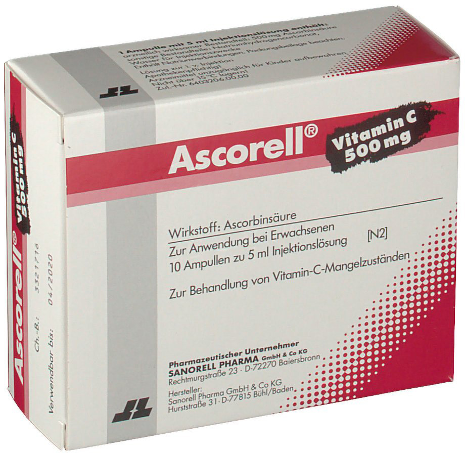 Sanorell Ascorell Ampullen (10 x 5 ml) ab 8,88 € | Preisvergleich bei ...
