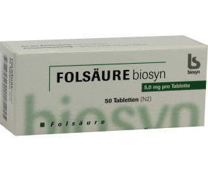 Folsäure 5 mg Tabletten (50 Stk.) ab 7,29 € | Preisvergleich bei idealo.de
