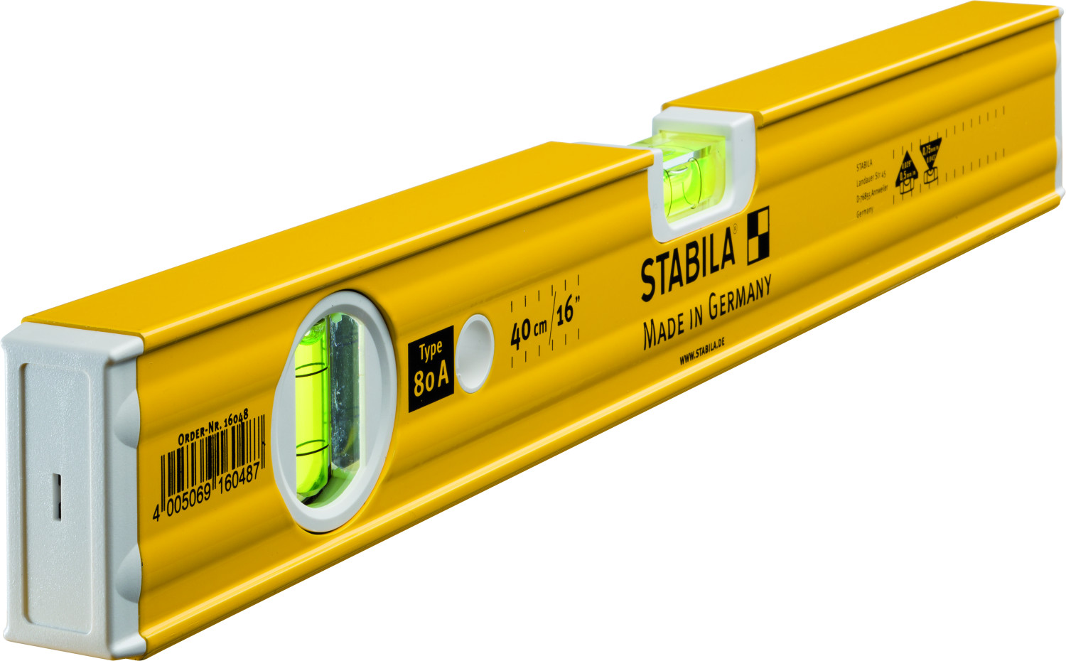 Stabila Wasserwaage 80 A / 40 cm (16048) ab 22,29 € | Preisvergleich ...