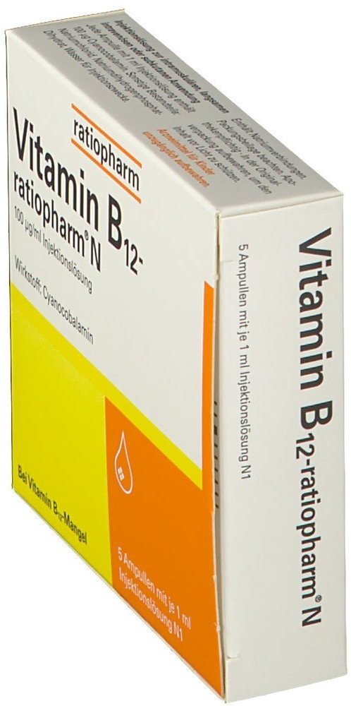 Vitamin B12 Ratiopharm N Ampullen (5 x 1 ml) ab 1,72 € | Preisvergleich bei idealo.de