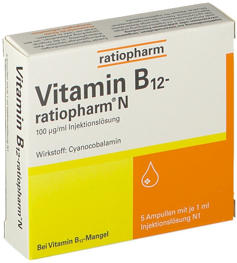 Vitamin B12 Ratiopharm N Ampullen (5 x 1 ml) ab 1,72 € | Preisvergleich bei idealo.de