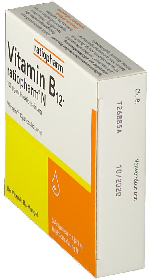 Vitamin B12 Ratiopharm N Ampullen (5 x 1 ml) ab 1,72 € | Preisvergleich bei idealo.de