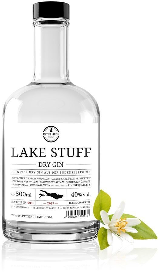 Peter Prime Lake Stuff Dry Gin 0,5l 40% ab 29,90 € | Preisvergleich bei ...