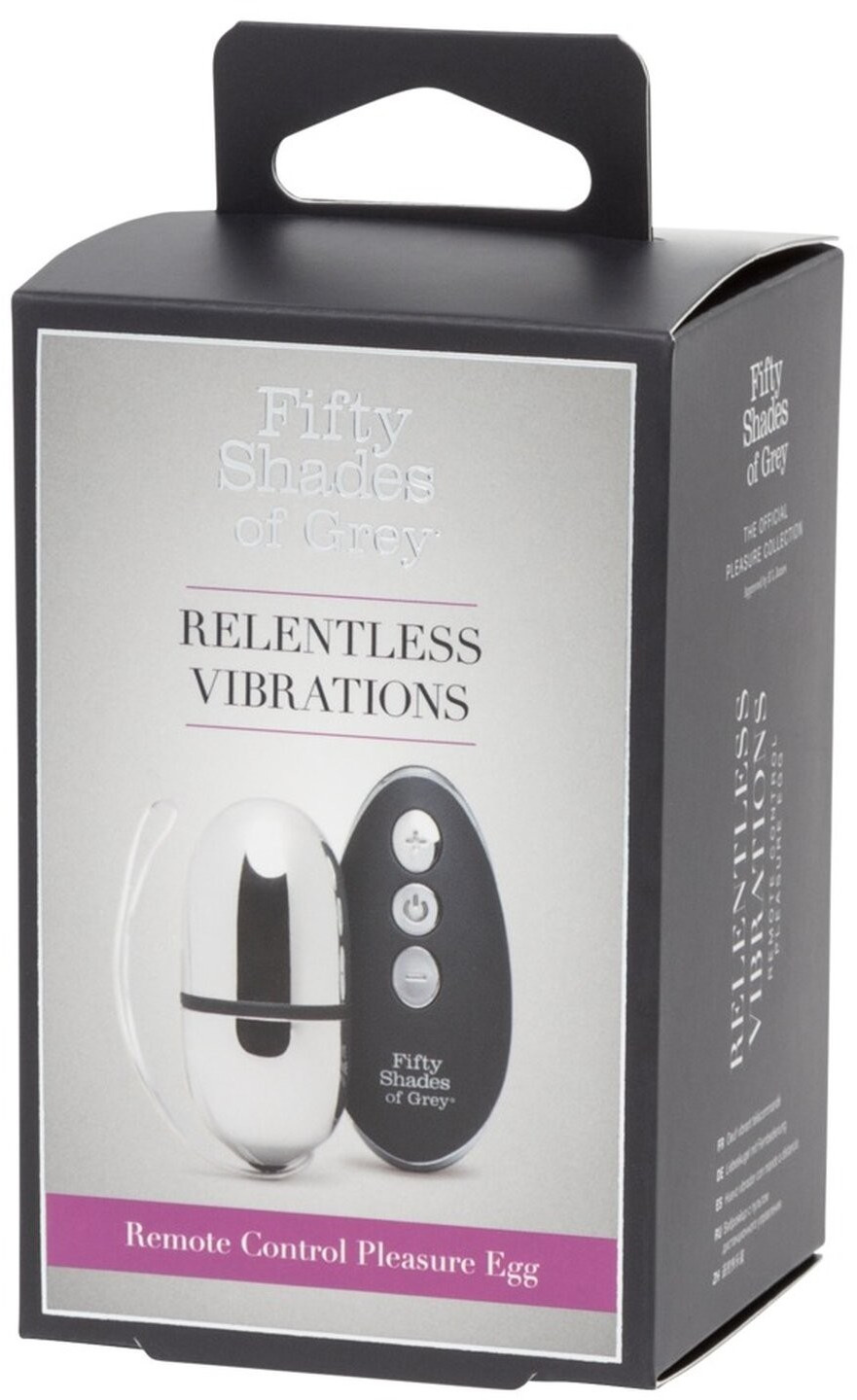 Fifty Shades of Grey Relentless Vibrations Remote Control Pleasure Egg ...