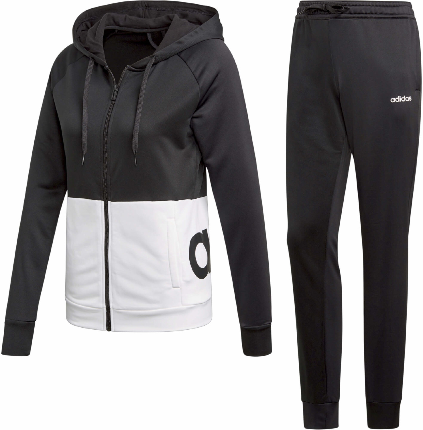 Adidas Linear French Terry Tracksuit Women Black White Desde 69 95