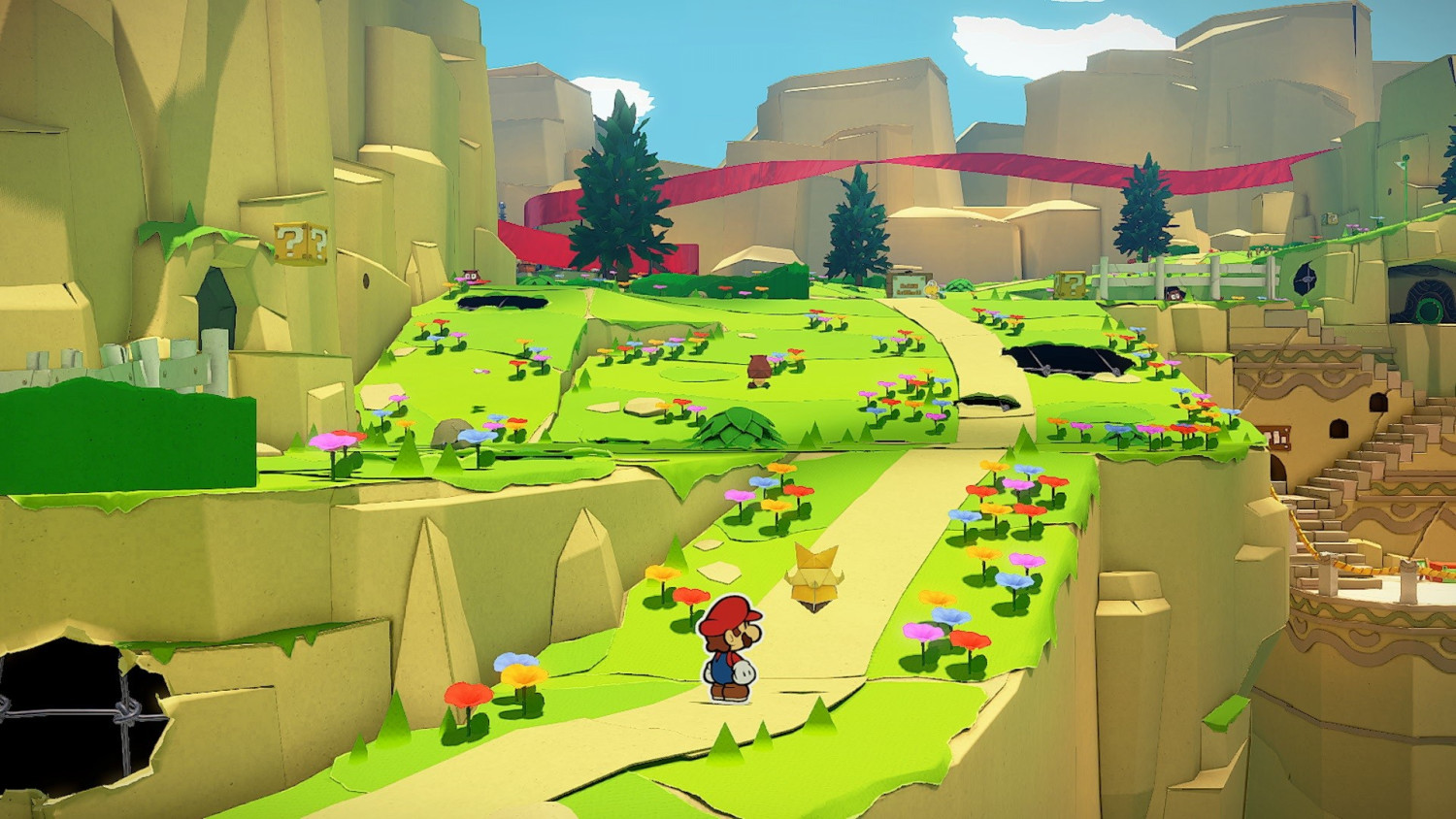 Paper mario origami store