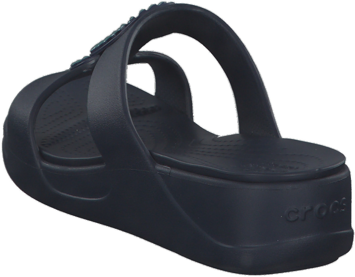 Crocs Keilsandaletten Monterey Diamante Slip-On Wedge blau/dunkelblau ...