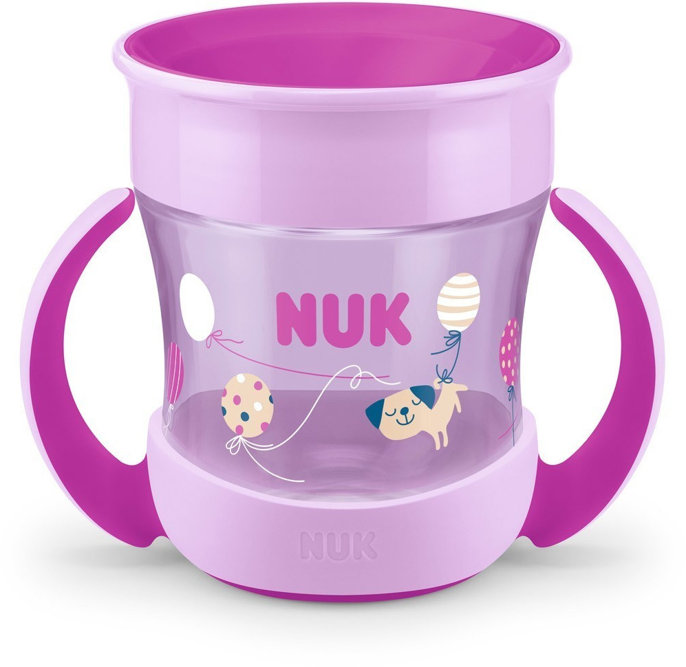 NUK Mini Magic Cup 160 ml with Drinking Edge and Lid pink au meilleur ...