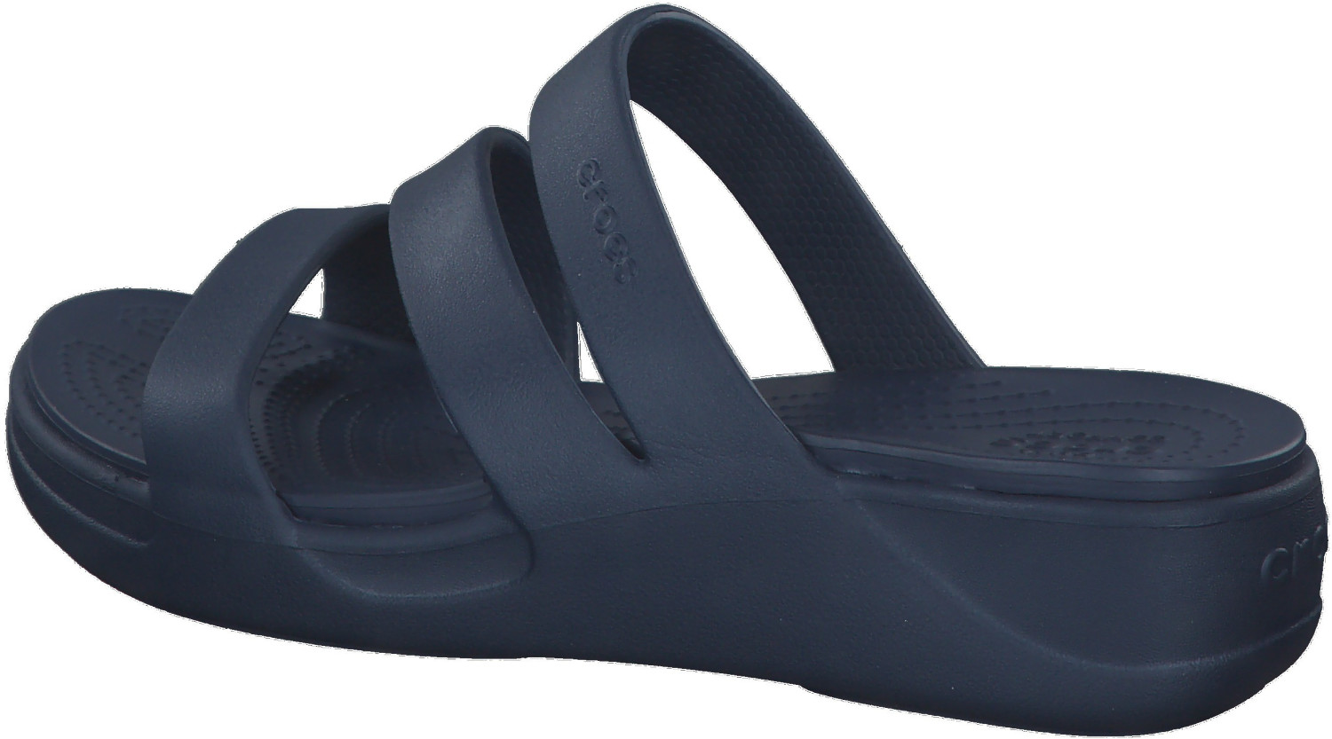Crocs Monterey Strappy Wedge Sandals blue (206304-410) au meilleur prix ...