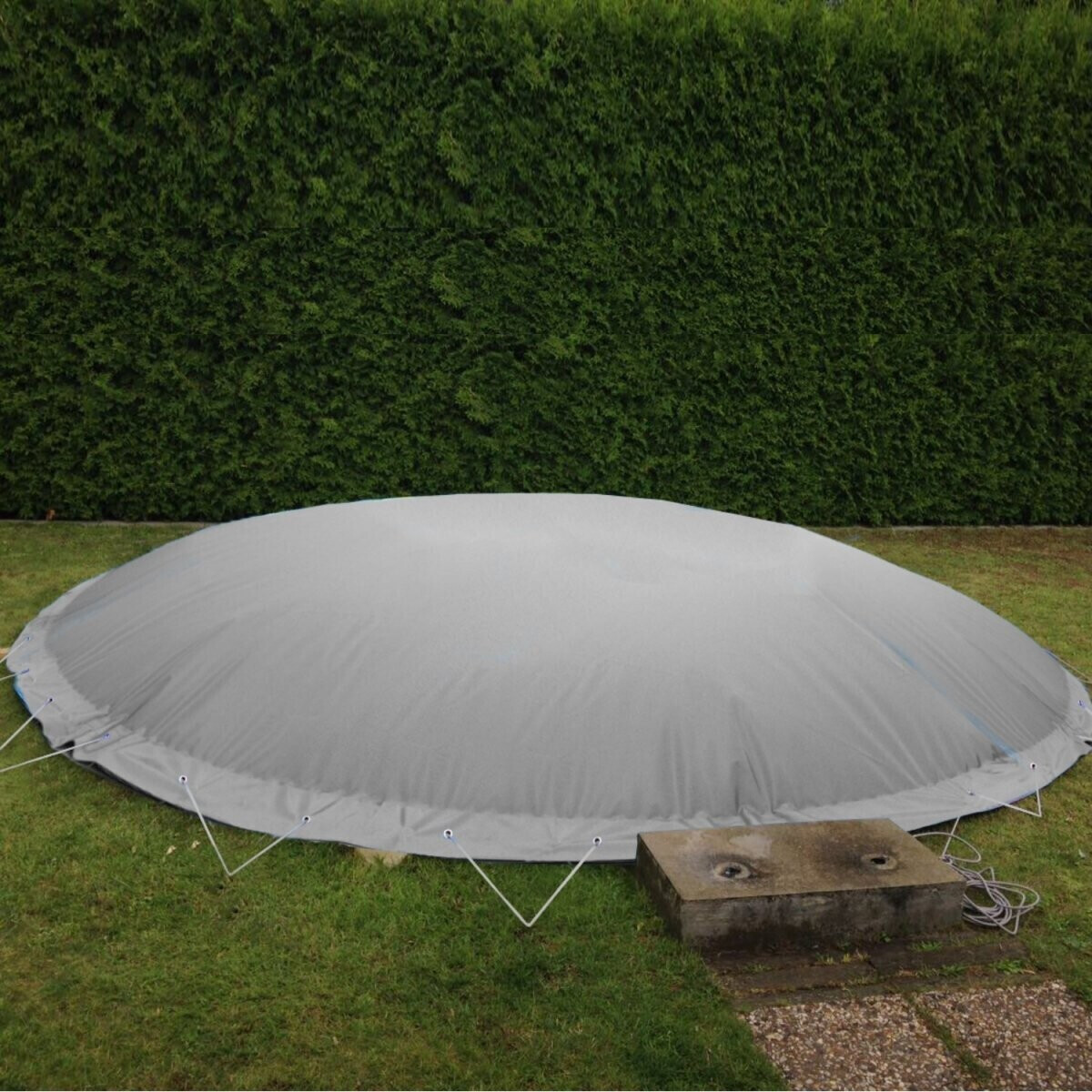 Pooldesign Aufblasbare Schwimmbadabdeckung für Rundbecken 350/360cm ab ...
