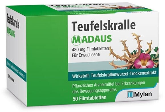 Teufelskralle Madaus Filmtabletten (50 Stk.) ab 9,30 € | Preisvergleich ...