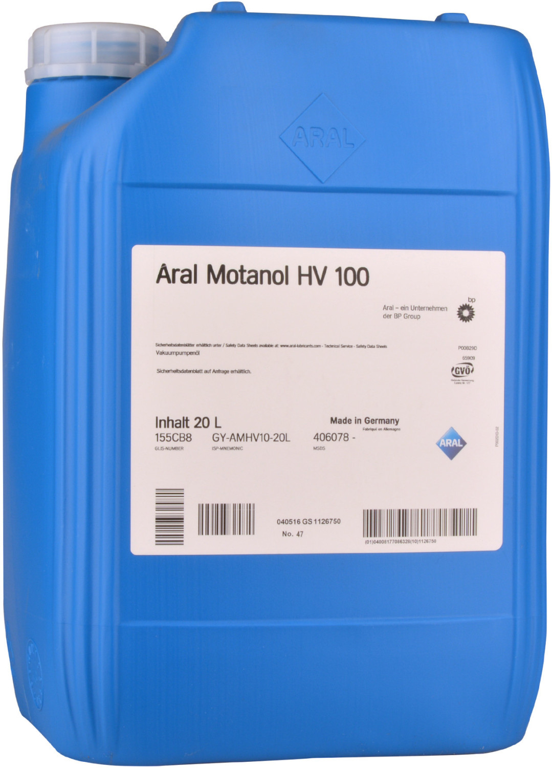 Aral Motanol HV 100 (20 l) ab 74,99 € | Preisvergleich bei idealo.de