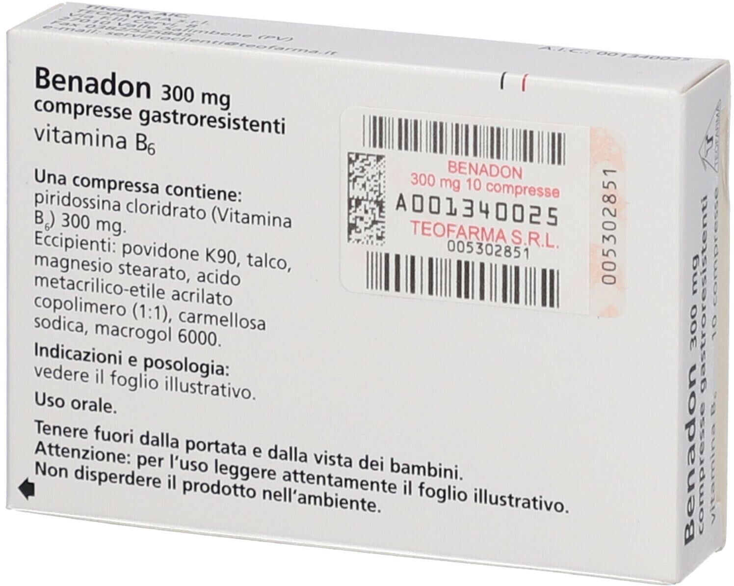 Teofarma Benadon (10 cpr.) a € 9,38 (oggi) | Migliori prezzi e offerte ...