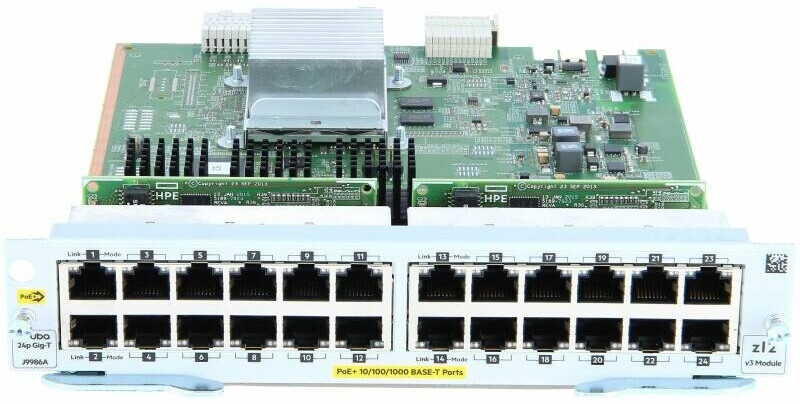 HPE Aruba 24-port PoE+ MACsec v3 zl2 Module (J9986A) au meilleur prix ...