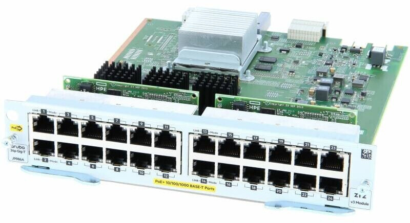 HPE Aruba 24-port PoE+ MACsec v3 zl2 Module (J9986A) au meilleur prix ...