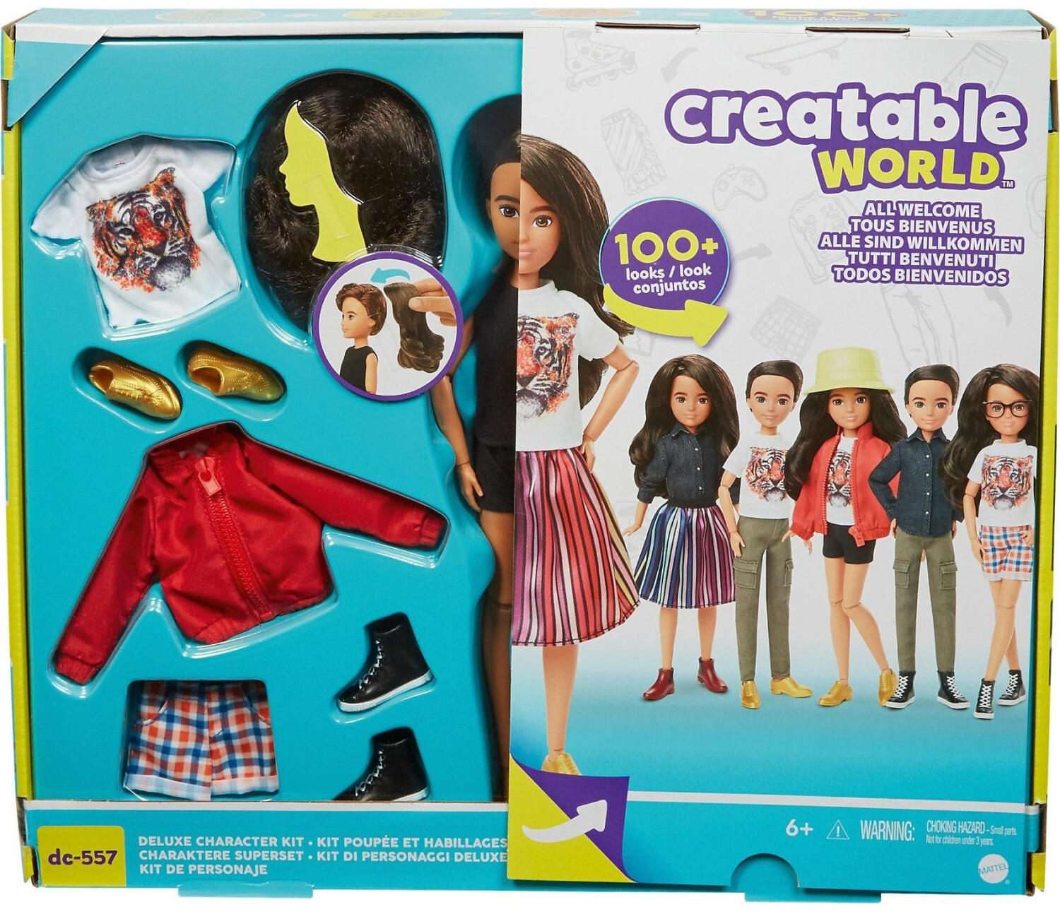 Buy Creatable World Deluxe Set Brunett Doll with Straight Hair from £19 ...