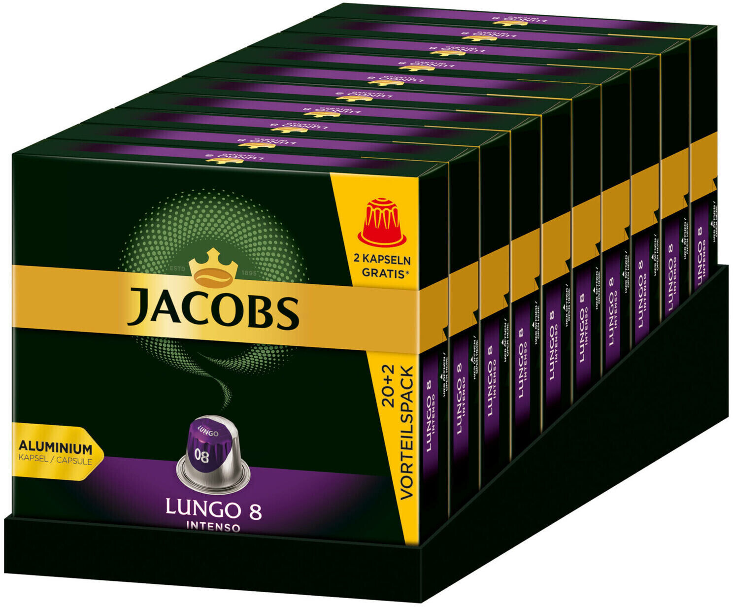 Jacobs Lungo 8 Intenso Kaffeekapseln (10x22 Port.) ab 59,80 ...