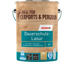 toom Dauerschutz-Lasur kieferfarben 4 l ab 42,99 € | Preisvergleich bei idealo.de