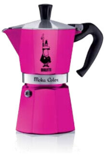 Bialetti Moka Express Color, 0.3 l, pink, 6 cups, aluminum, Moka Color ...