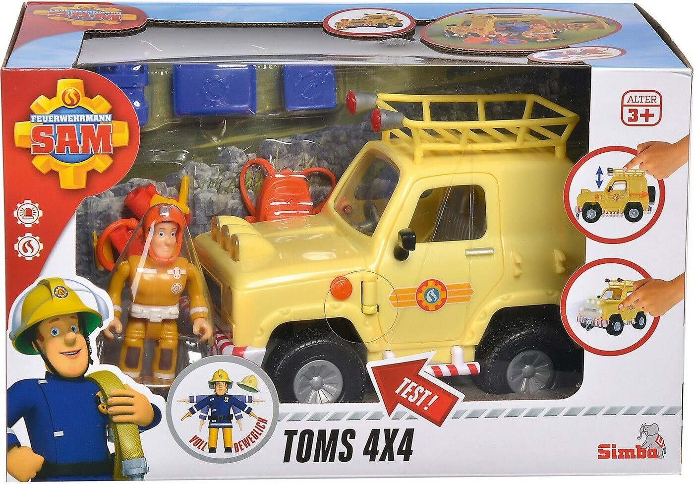 Simba Fireman Sam 4x4 All-Terrain Vehicle (109251072) au meilleur prix ...