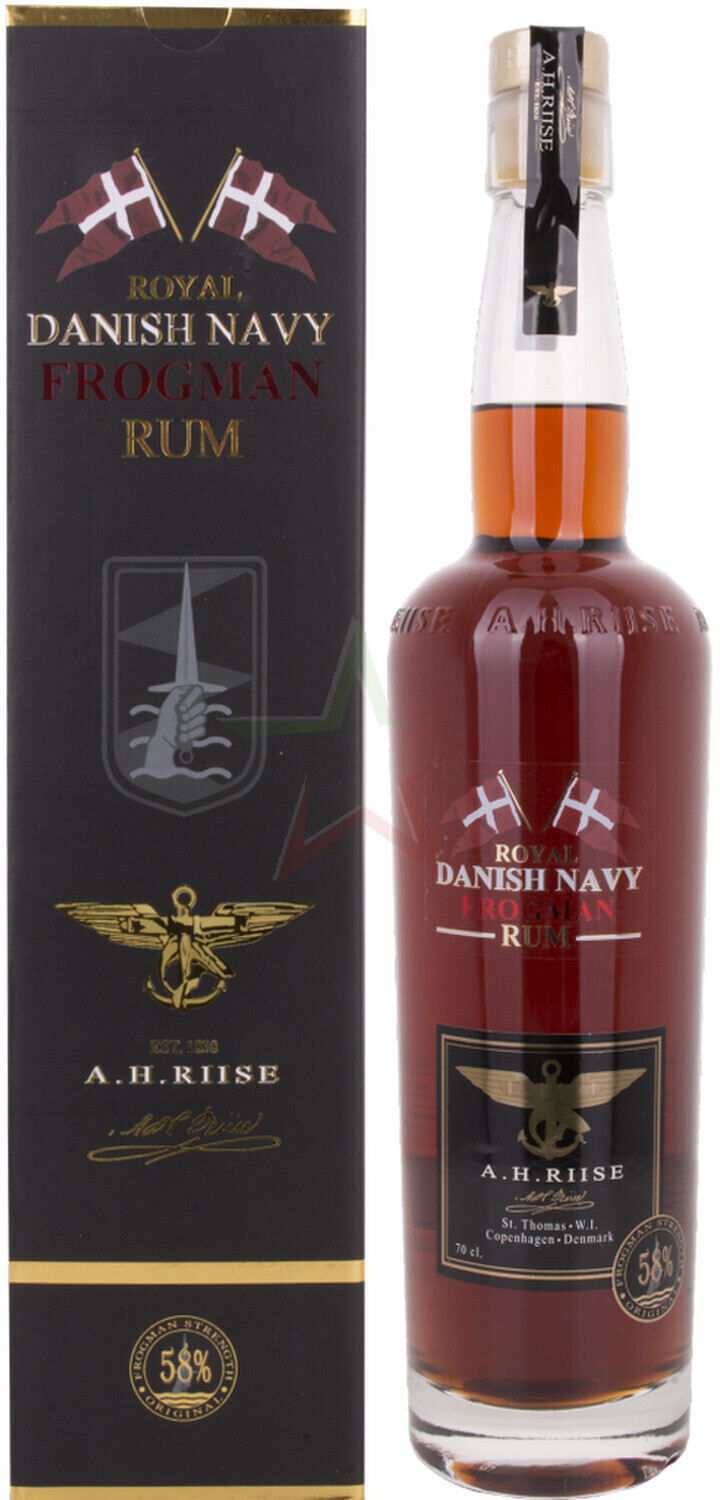 A.H. Riise Royal Danish Navy FROGMAN Rum 58,00 % (0,7 l) ab 74,36 ...