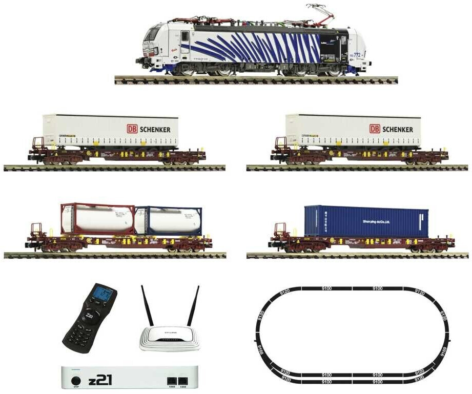 Fleischmann z21 Digitalset: Elektrolokomotive BR 193 mit Güterzug ...