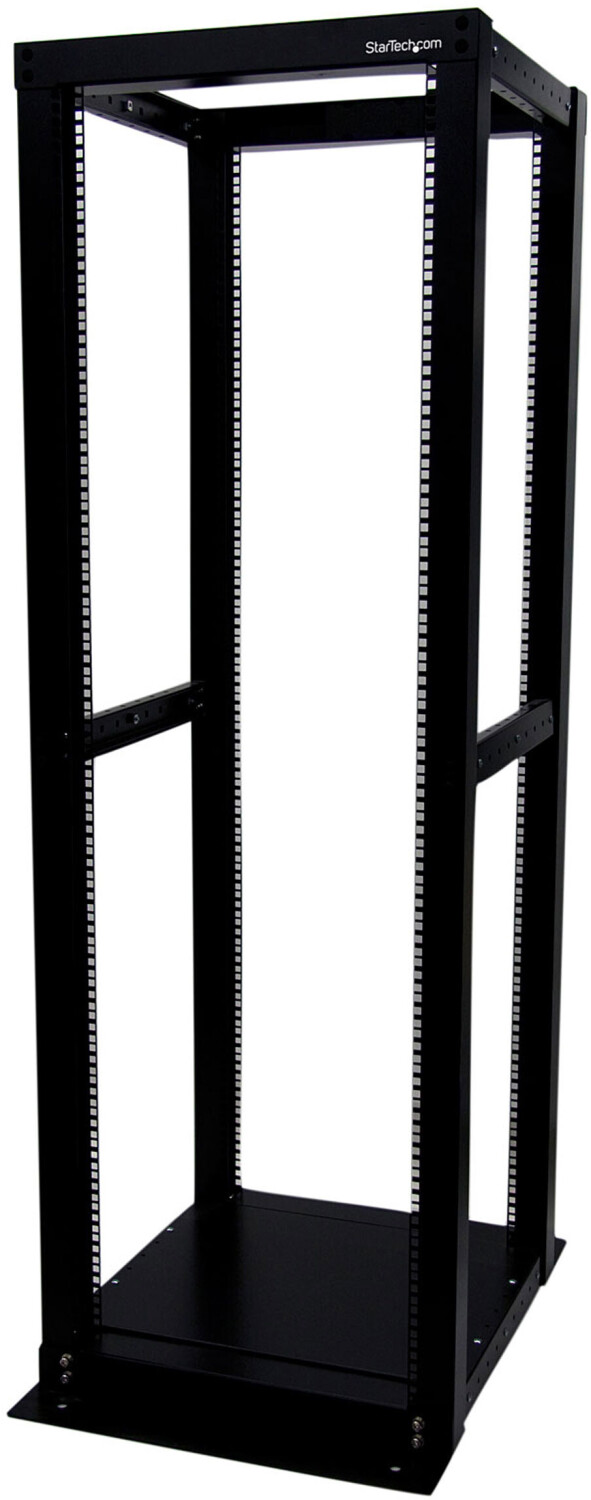 StarTech 36HE verstellbares 4 Pfosten Open Frame Rack schwarz ...