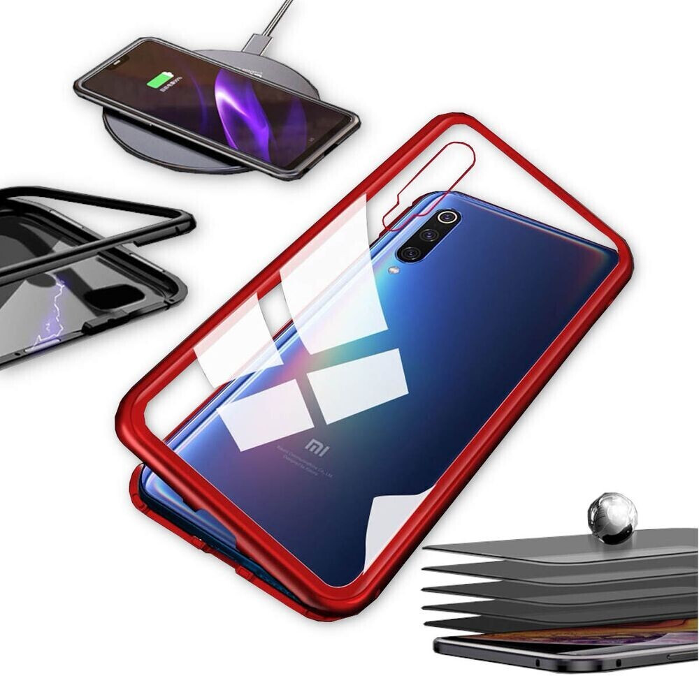 Wigento Für Xiaomi Redmi Note 8 Magnet / Metall / Glas Case Bumper ...