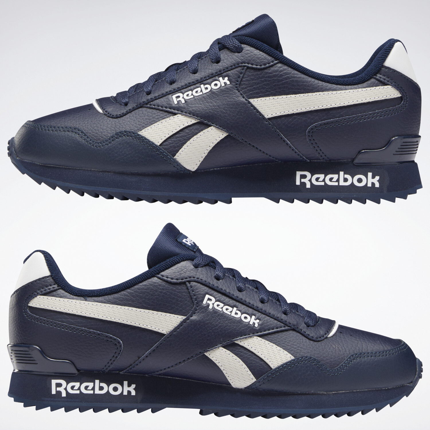 Reebok Royal Glide Ripple Clip Collegiate Navy/White/Collegiate Navy au ...