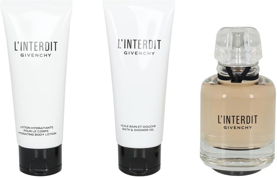 Givenchy L’Interdit Set (EdT 80 ml + SG 75ml + BL 75ml) au meilleur ...