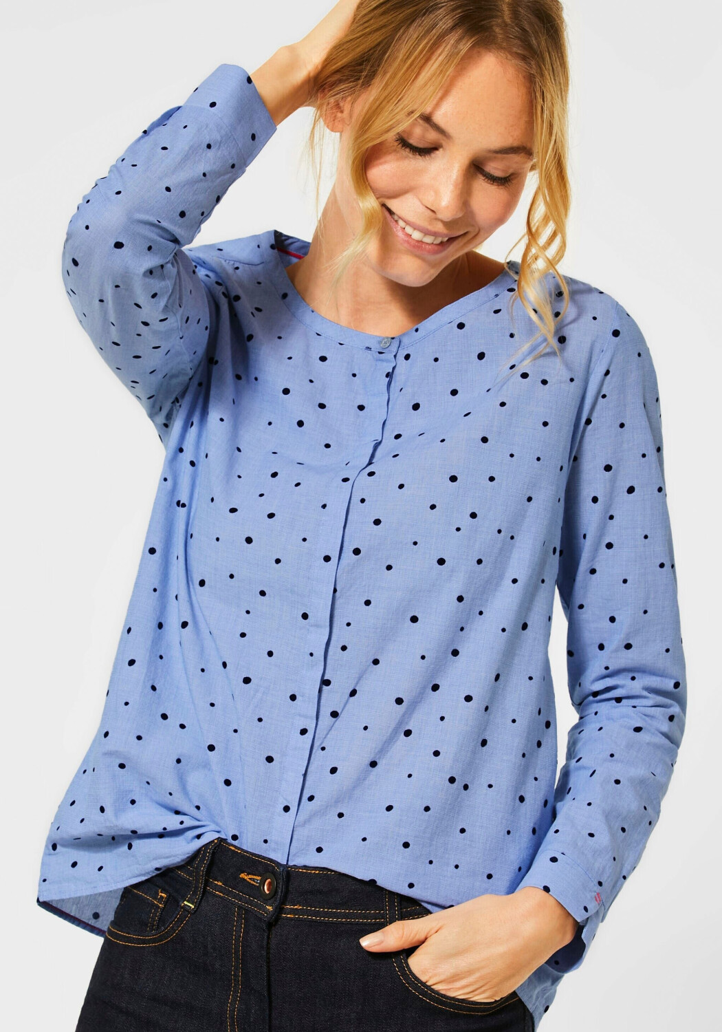 Cecil Chambray-Bluse mit Punkten (B342310) blau ab 36,62 ...