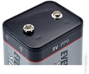 Eveready Silver PP9 Battery 9V 6F100, 276, S306, GP1603S, MN1603, RR9 ...