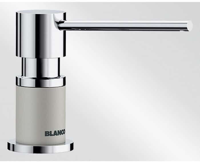 Blanco LATO Messing SILGRANIT-Look zweifarbig perlgrau/chrom (525818 ...