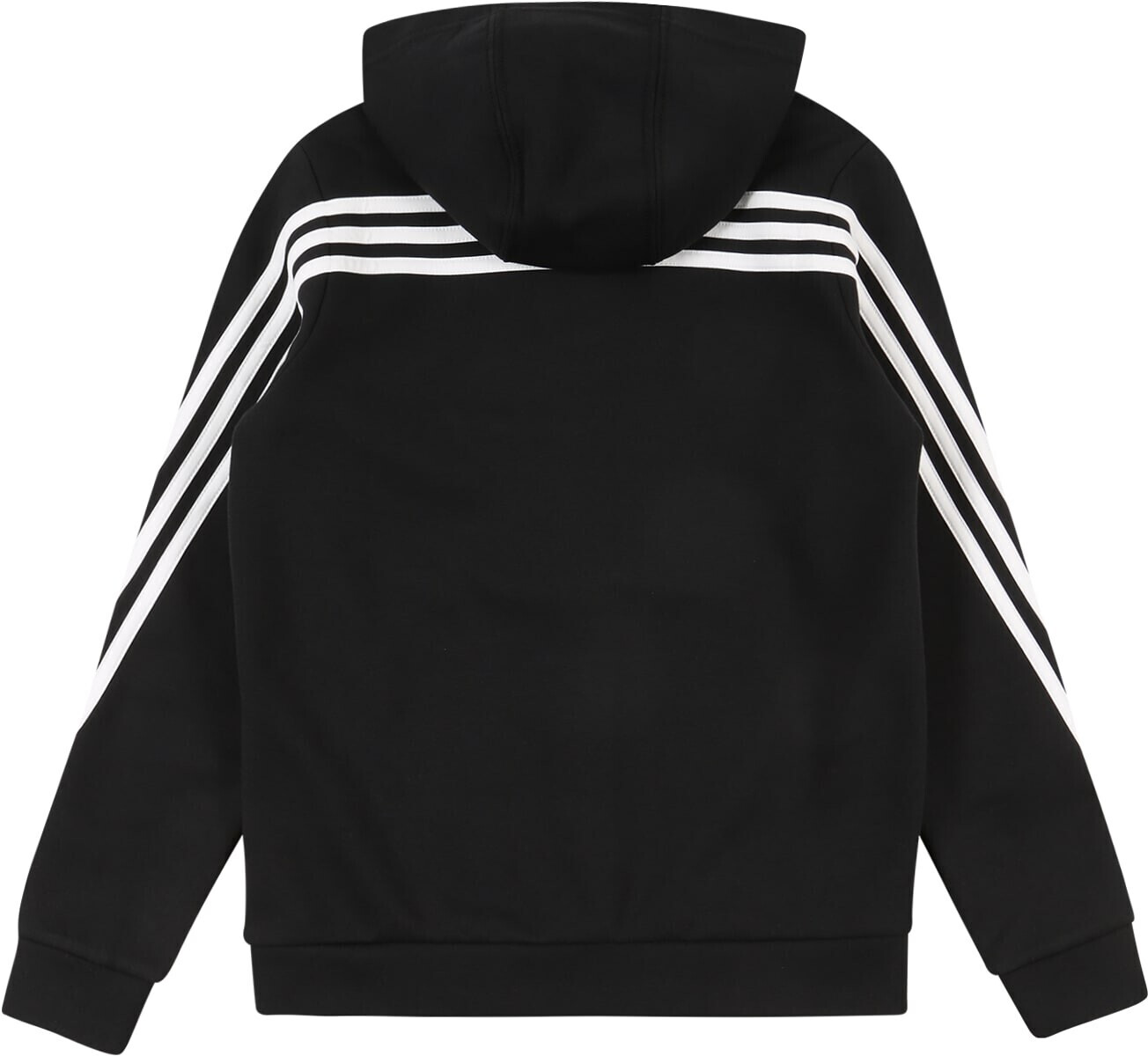 Adidas Boys Training 3-Stripes Doubleknit Full-Zip Hoodie black/white ...