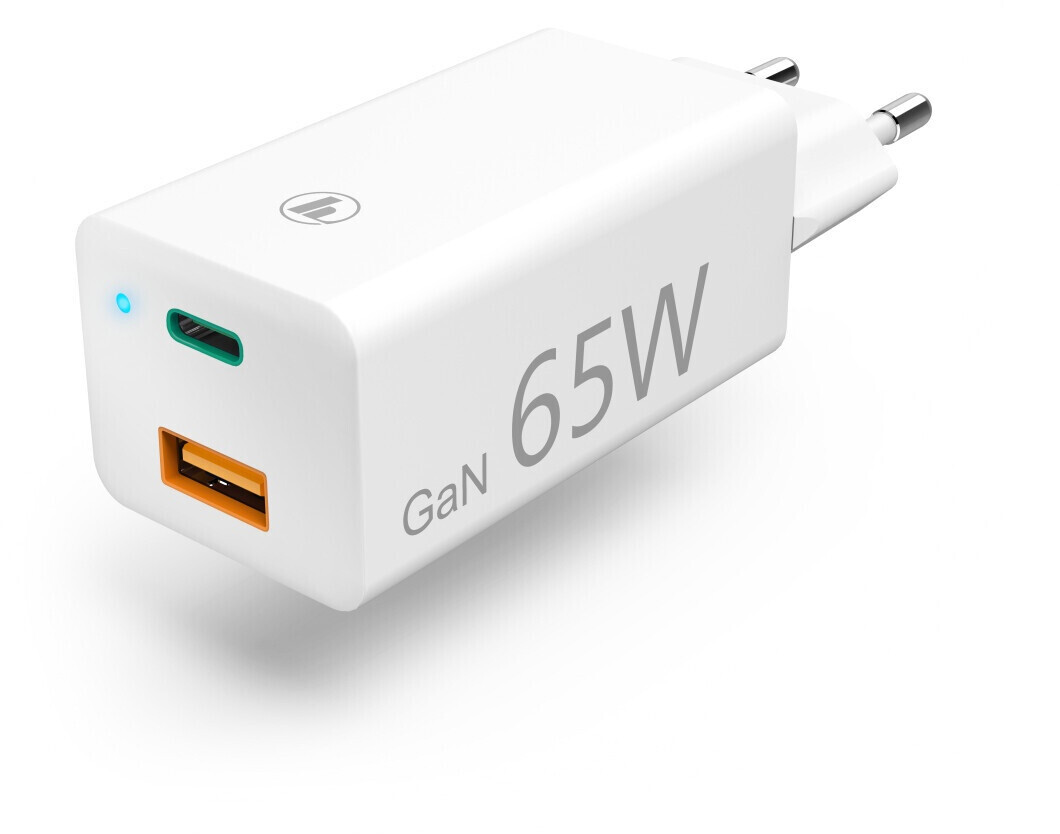 Hama Charger GaN, USB-C Power Delivery (PD) + USB-A QC3.0, 65W, White a € 60,00 (oggi ...