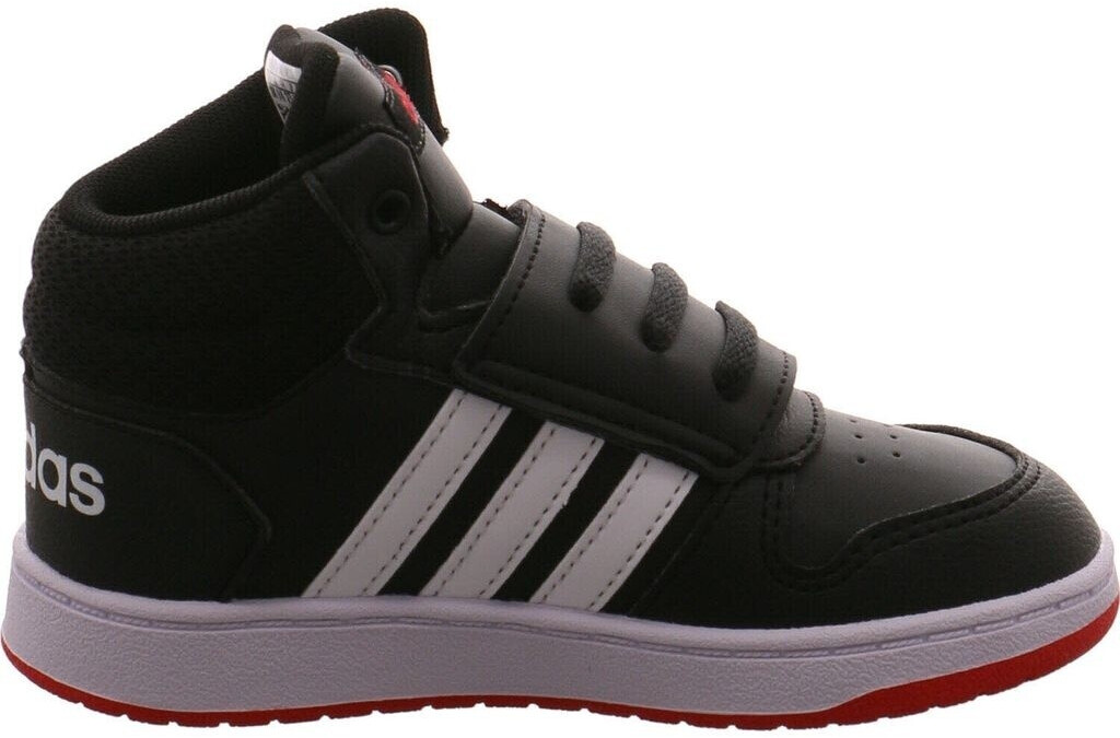 Adidas Hoops 2.0 Mid Core Black/Cloud White/Vivid Red Kids a € 15,39 ...