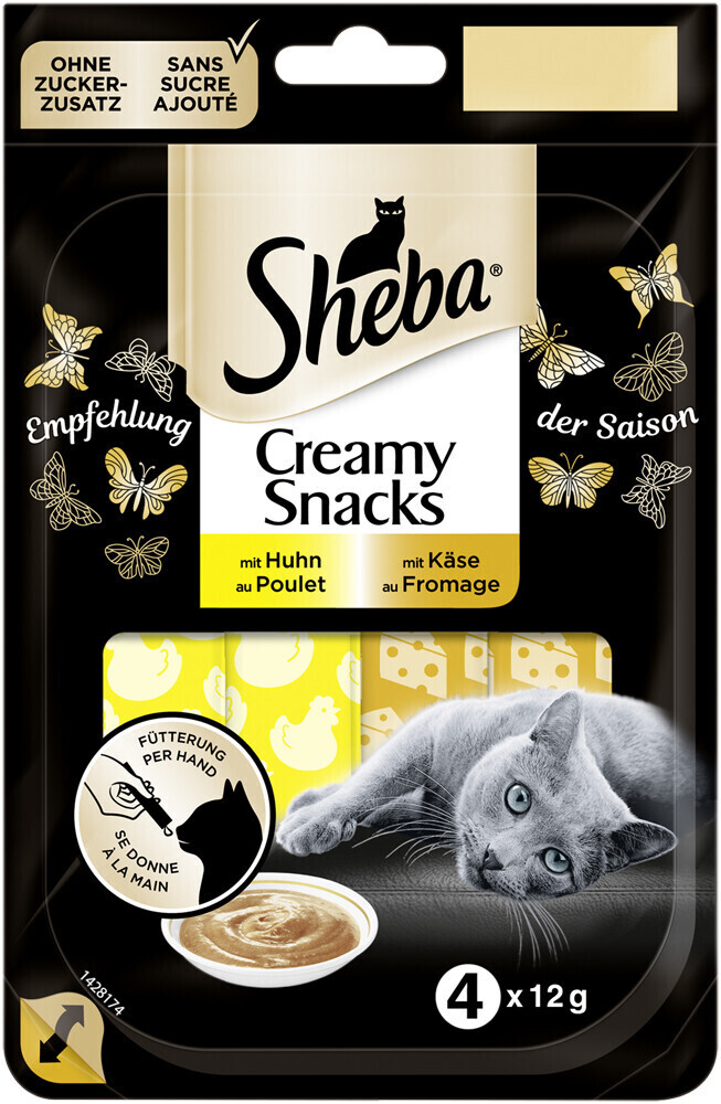 Sheba Creamy Snacks Empfehlung der Saison 20 x 4 x 12g ab 39,00 ...