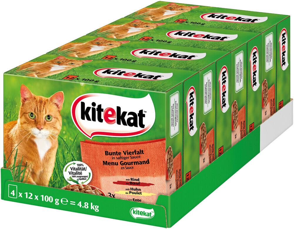 Kitekat Multipack Bunte Vielfalt in Sauce ab 11,97 € | Preisvergleich ...