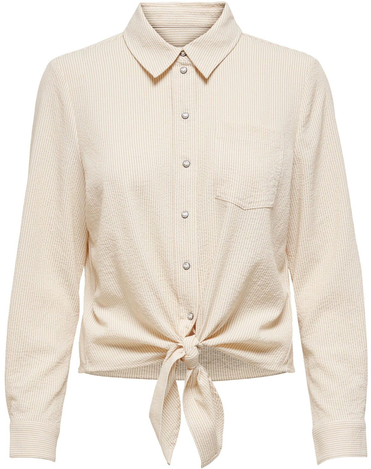 Only Onllecey Ls Stripe Knot Dnm Shirt Noos (15195910) beige ab 14,90 ...