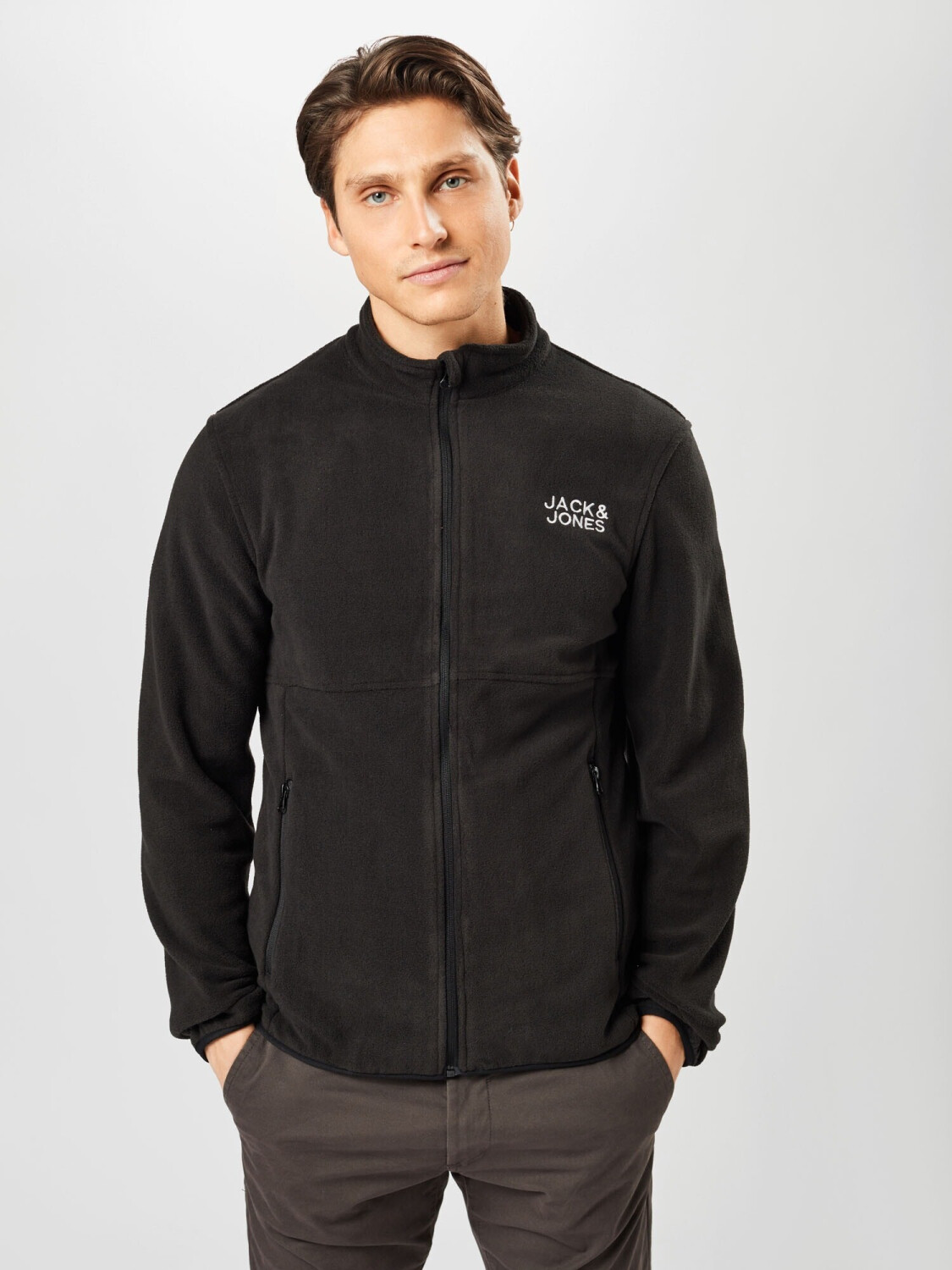 Jack & Jones High neck fleece jacket black/black ab 29,99 ...