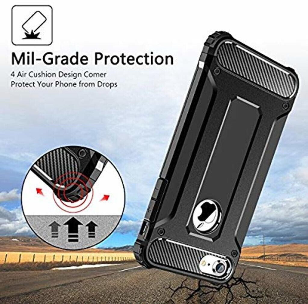 COFI1453 Silikonhülle Panzerhülle Hybrid Armor Hard Case Schwarz ...