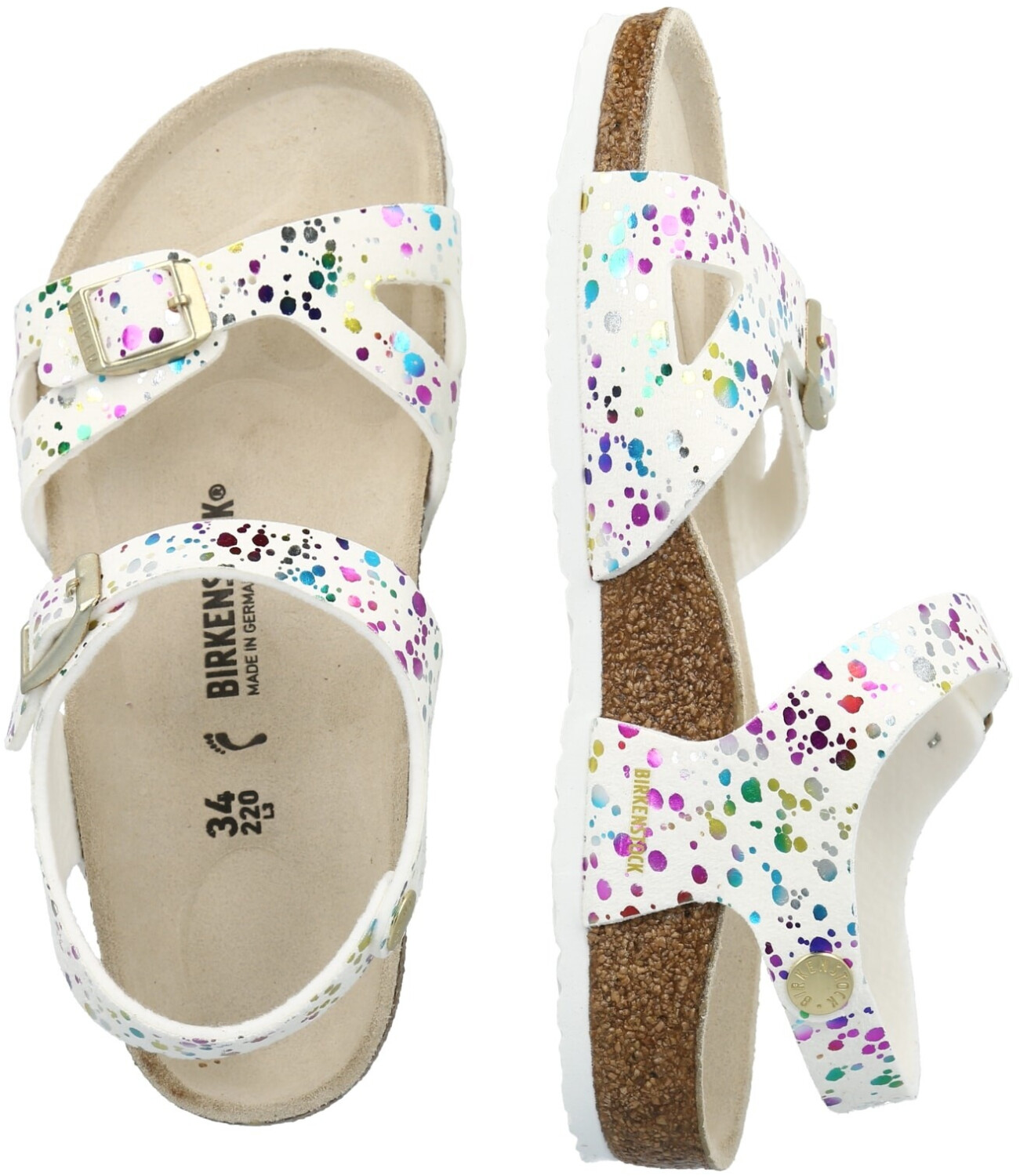 Birkenstock Rio Kids confetti white ab 36,58 € | Preisvergleich bei ...