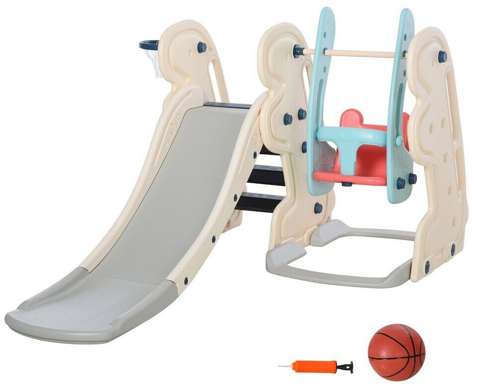 HomCom 3-in-1 Kinderrutsche weiß/blau/grau ab 118,90 € | Preisvergleich ...