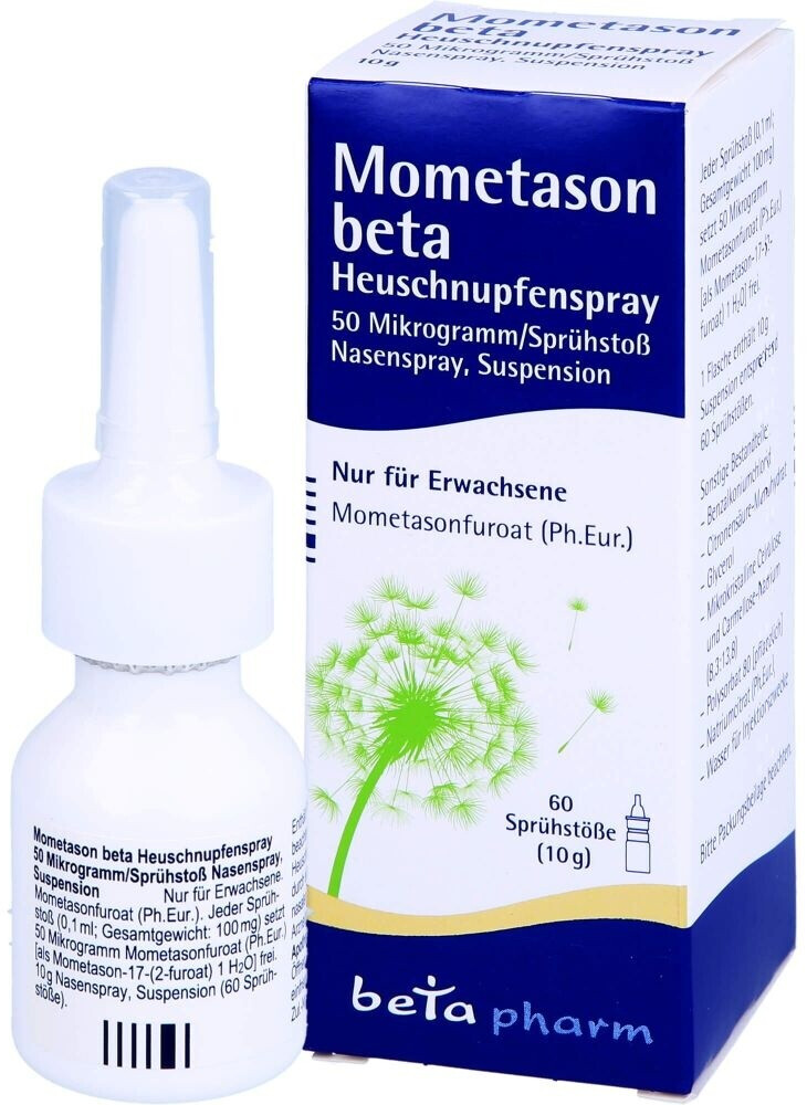 Mometason beta 50µg Nasenspray (10g) ab 3,29 € | Preisvergleich bei ...