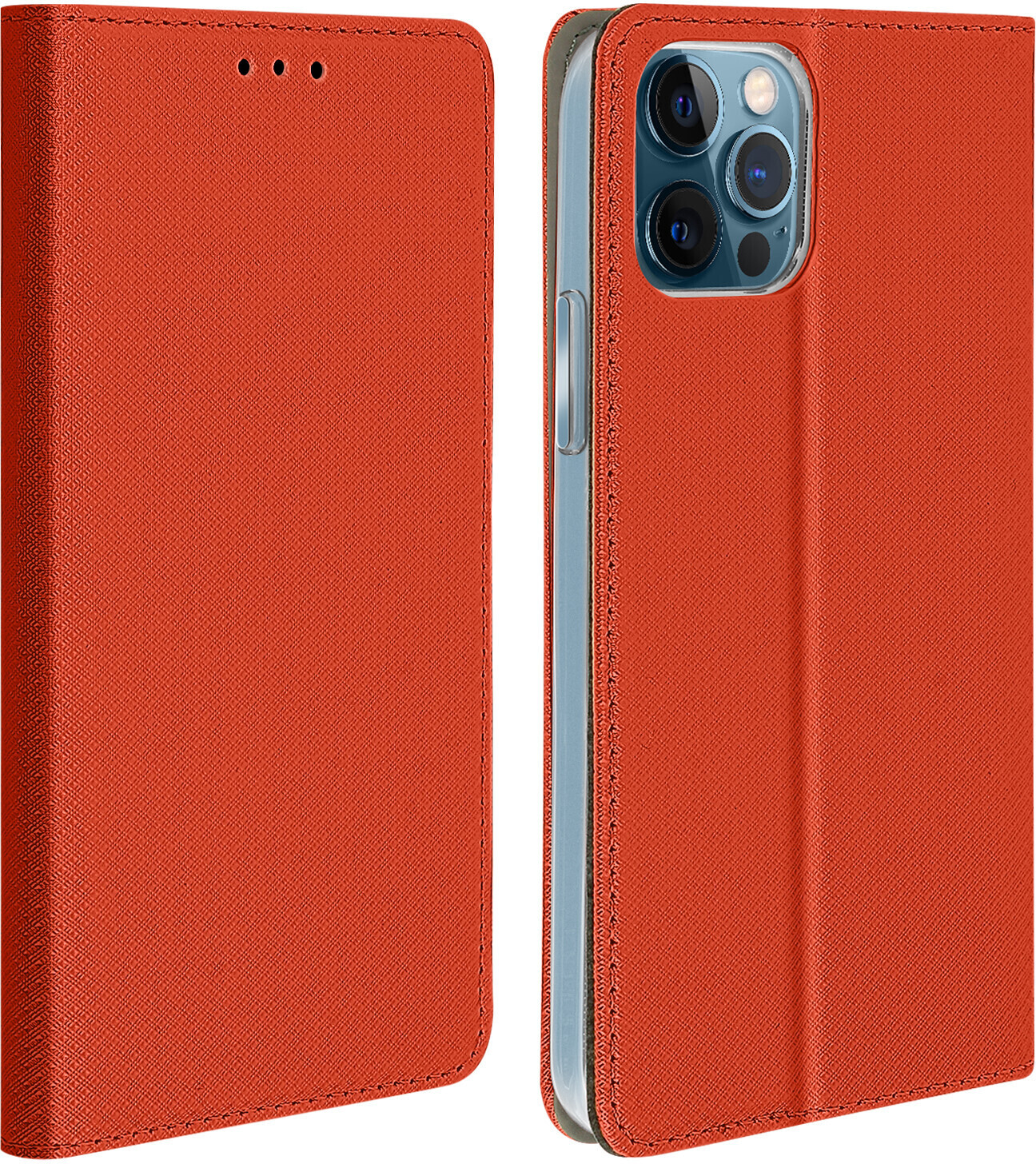 Avizar Apple iPhone 12 / 12 Pro Flip Cover mit Standfunktion - Rot ab ...