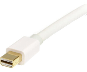 StarTech 2m Mini DisplayPort 1.2 to DisplayPort Adapter Cable M/M White ...